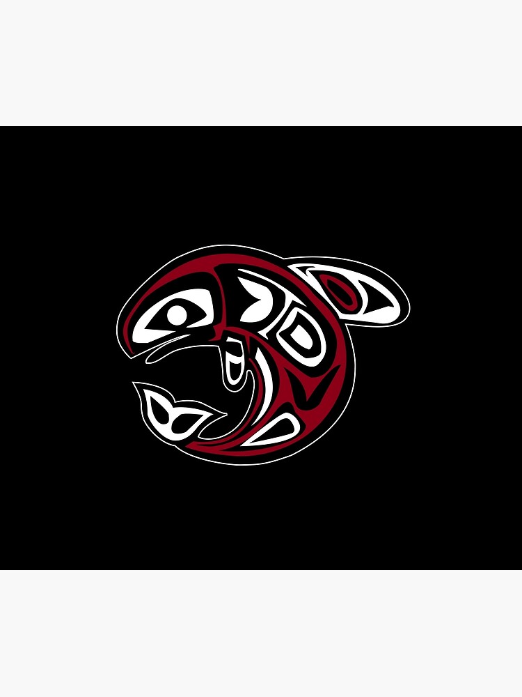 "Orca Northwest Coast Native American Totem Killer Whale" Throw Blanket ...