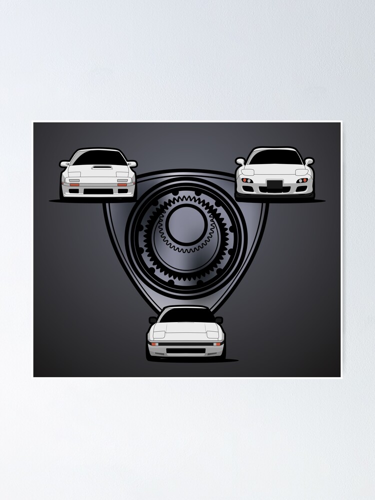 "Rx7 Rotary" Poster for Sale by AutomotiveArt | Redbubble