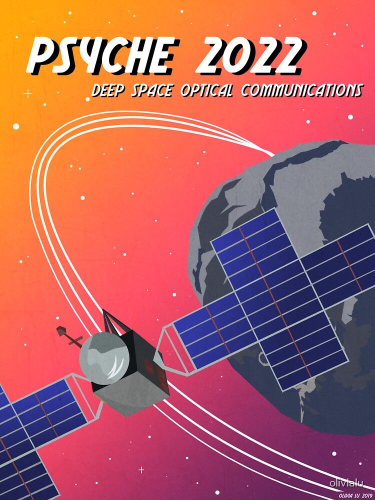 "NASA Psyche 2022 Retro Travel Poster" Sticker for Sale by olivialu ...