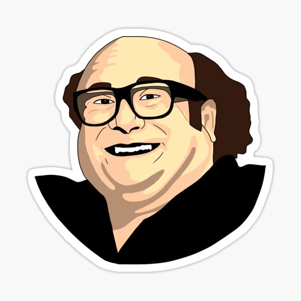 "Danny Devito" Sticker for Sale by Aprilllclark | Redbubble