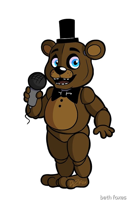 "Freddy Fazbear chibi" by beth foxes | Redbubble