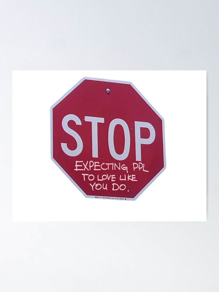 "Grunge Stop Sign" Poster for Sale by adigiuseppe | Redbubble