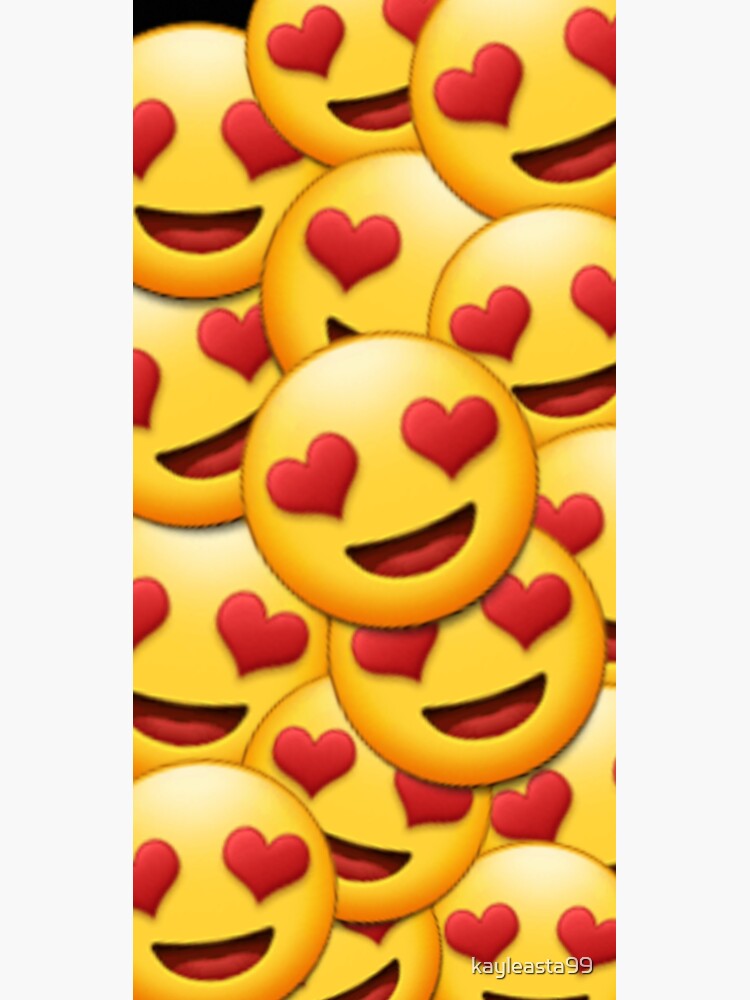 "Emoji heart eyes" Sticker for Sale by kayleasta99 | Redbubble