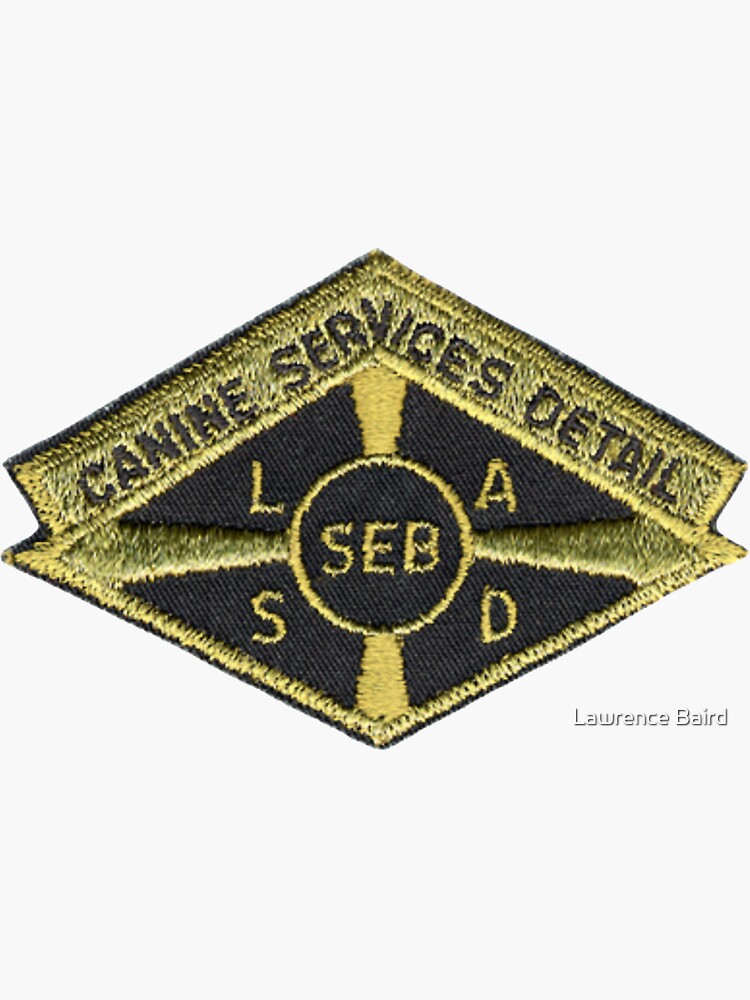 "Los Angeles Sheriff K9" Sticker for Sale by lawrencebaird | Redbubble