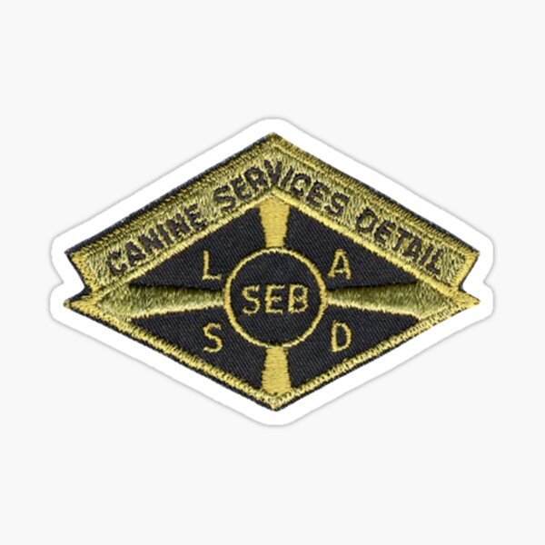 "Los Angeles Sheriff K9" Sticker for Sale by lawrencebaird | Redbubble
