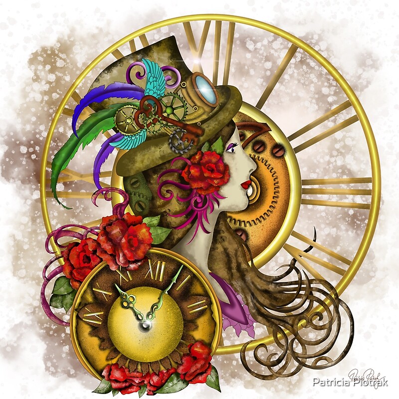 "Time Lady Steampunk" by Patricia Piotrak | Redbubble