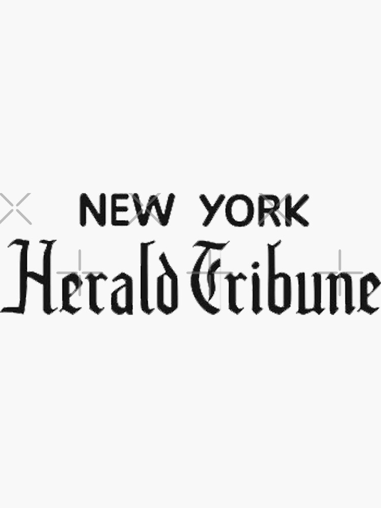 "New York Herald Tribune logo - Breathless" Sticker by katybourne ...