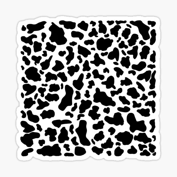 "Cow Print" Sticker for Sale by SonOfMcTed | Redbubble