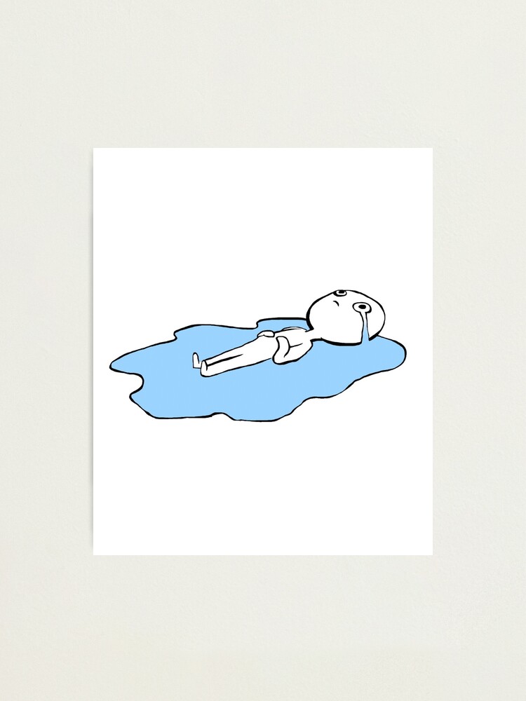 Lámina fotográfica «Meme Persona Llorando» de quackynaut | Redbubble