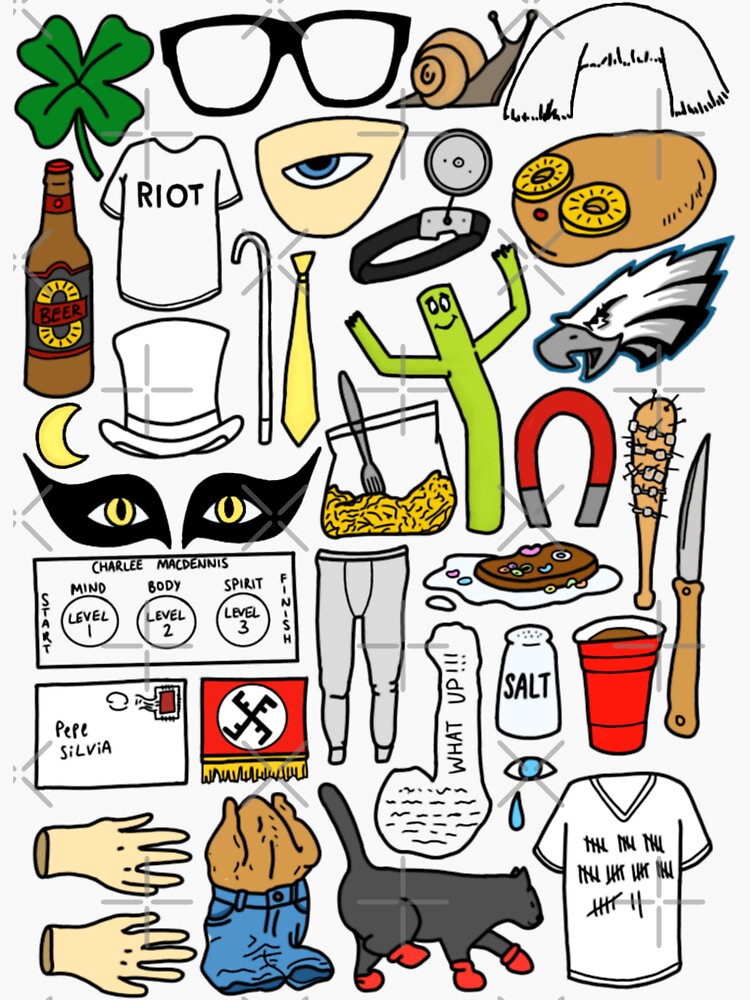 "it's always sunny cartoon art" Sticker for Sale by AJM03 | Redbubble