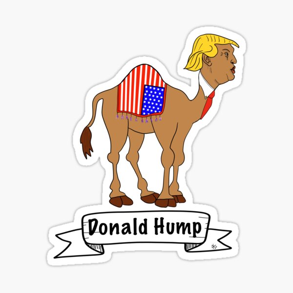 "Donald Hump" Sticker for Sale by MouseandMoon | Redbubble