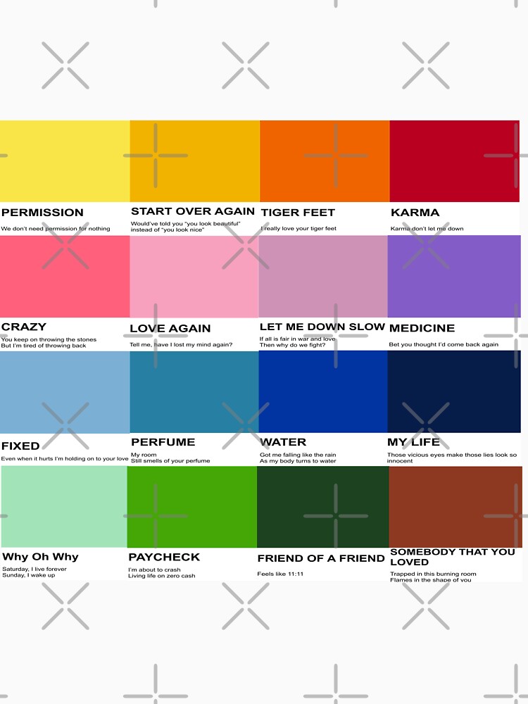 "New Hope Club Pantone Colors" T-shirt for Sale by mhj5503 | Redbubble ...