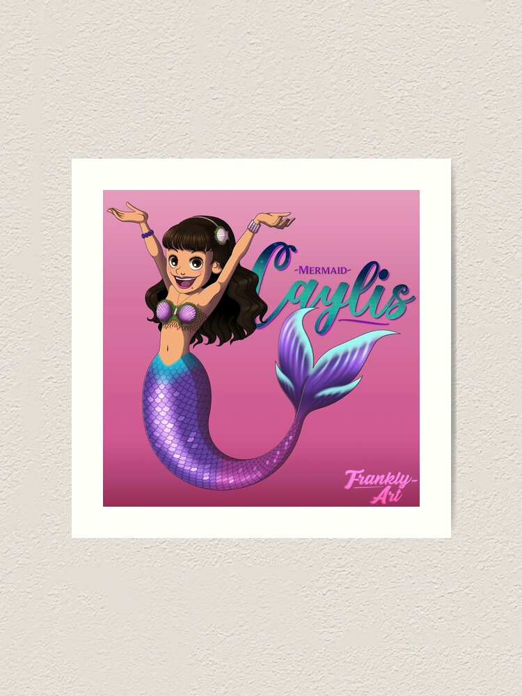 "Mer-Chibis: Caylis" Art Print for Sale by frankly-art | Redbubble