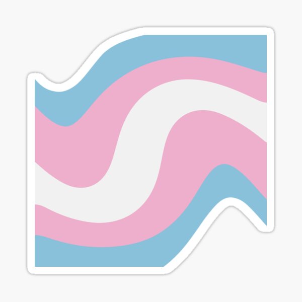 "Transgender Flag Swirl" Sticker for Sale by some-zazz | Redbubble