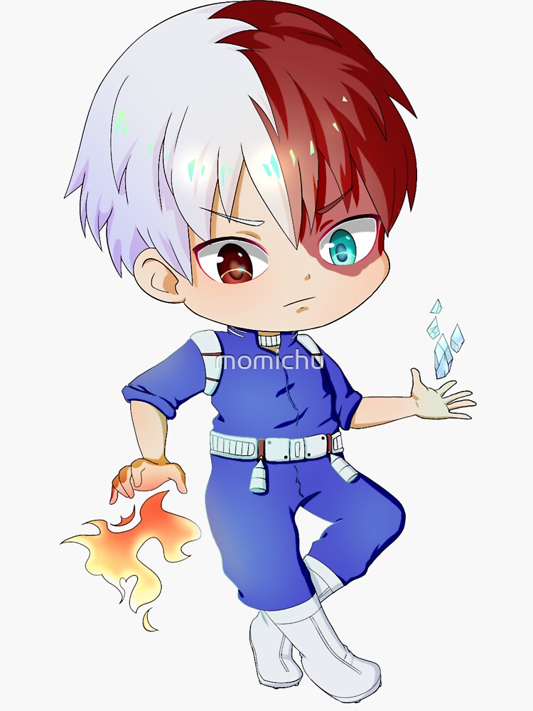 "Shoto Todoroki" Sticker by momichu | Redbubble