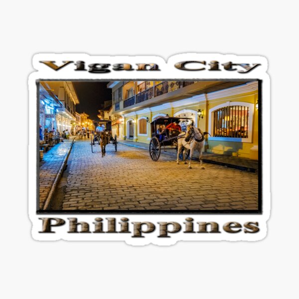 "Vigan City, Philippines" Sticker for Sale by RayW | Redbubble