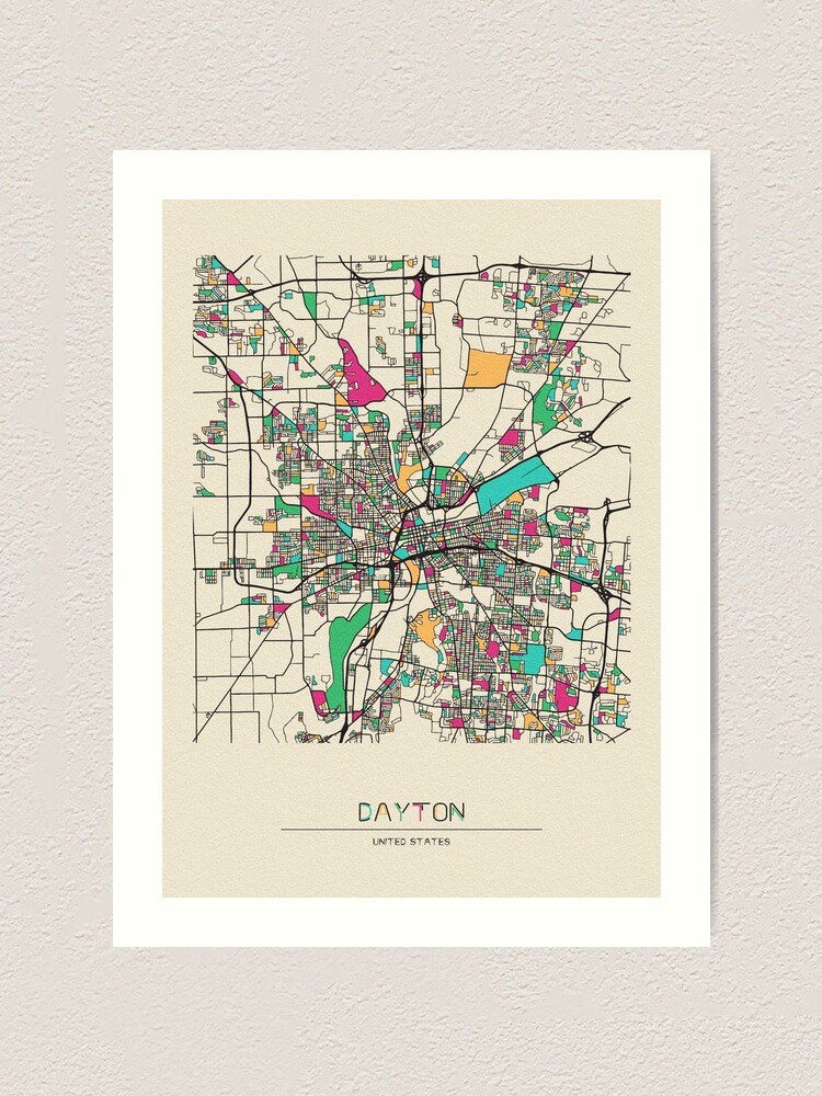 Printable Map Of Dayton Ohio