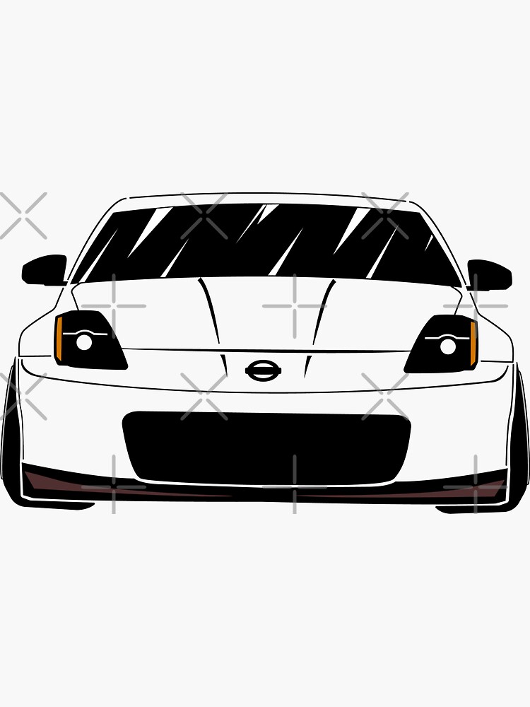 "350z" Sticker for Sale by dgallego | Redbubble