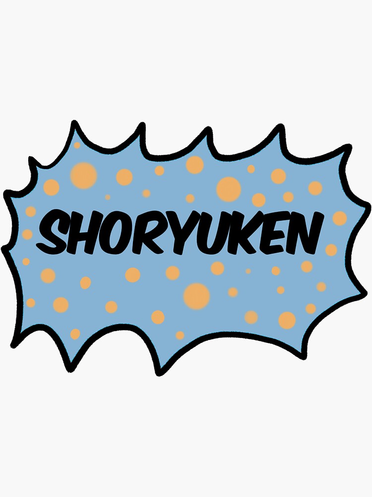 "Shoryuken " Sticker for Sale by FilthyAnnaMalle | Redbubble