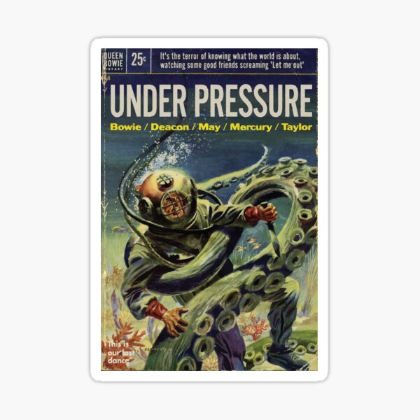 "Vintage Sci Fi Book Cover - Under Pressure" Sticker for Sale by ...
