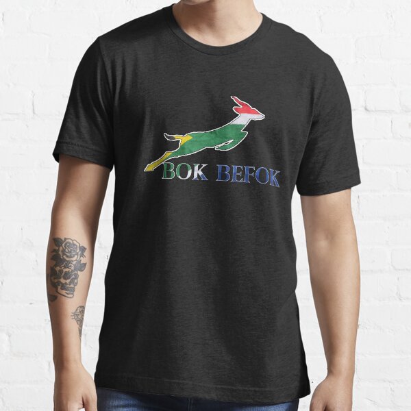 "Bok Befok South African Rugby T Shirt and Merch" Essential T-Shirt for ...