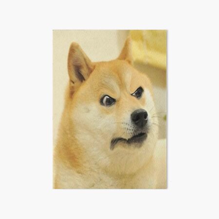 "GRR ANGRY DOGE **BIG FUNNY**" Art Board Print by Hunters11 | Redbubble