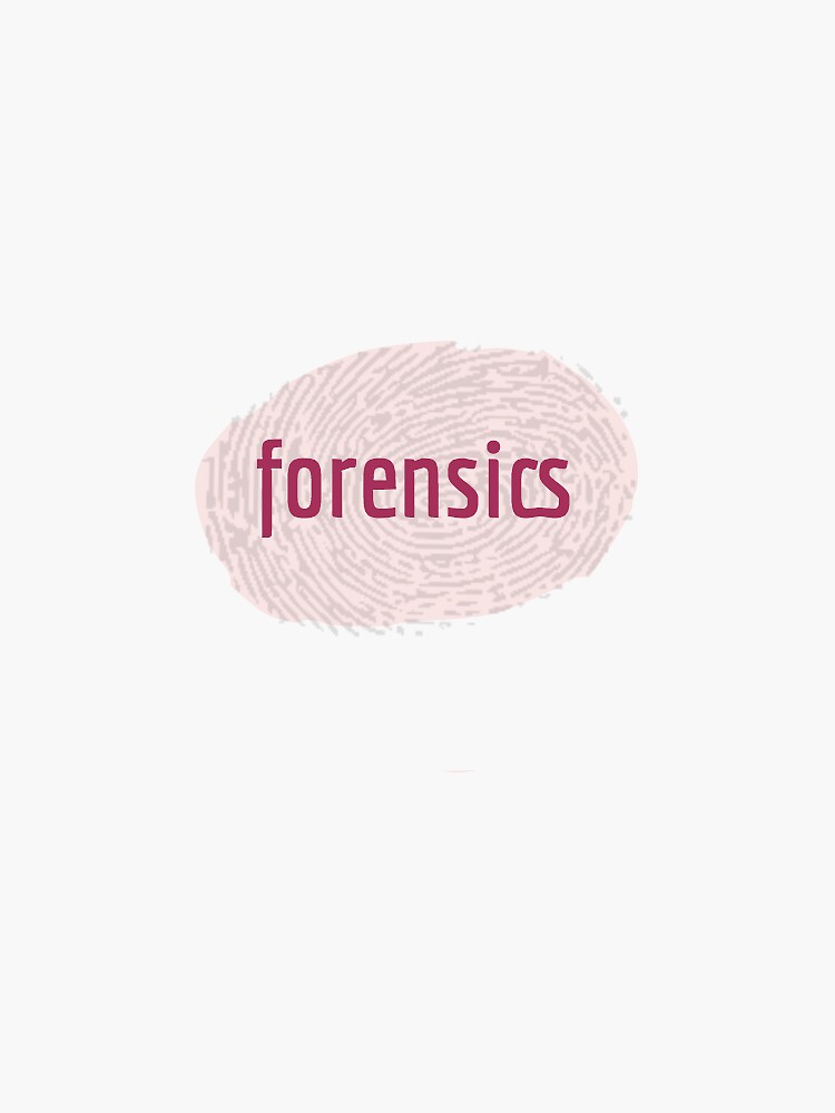"Forensics Sticker" Sticker for Sale by stellarsticker | Redbubble