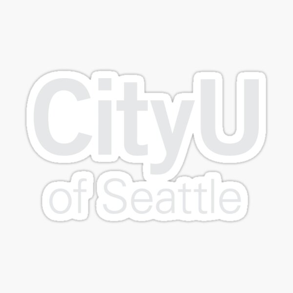 "City University of Seattle" Sticker for Sale by Jenslor | Redbubble