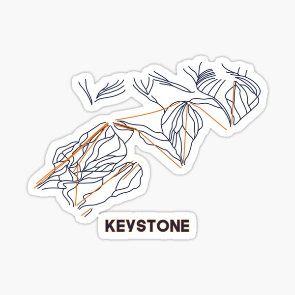 "Keystone Trail Map" Sticker for Sale by ChasingGnarnia | Redbubble