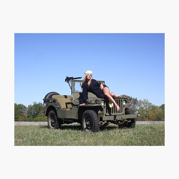 Jeep Pinup Photographic Prints | Redbubble
