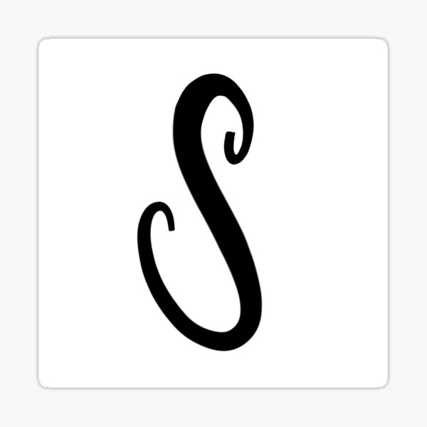 "Letter S" Sticker for Sale by sydney-elaineb | Redbubble