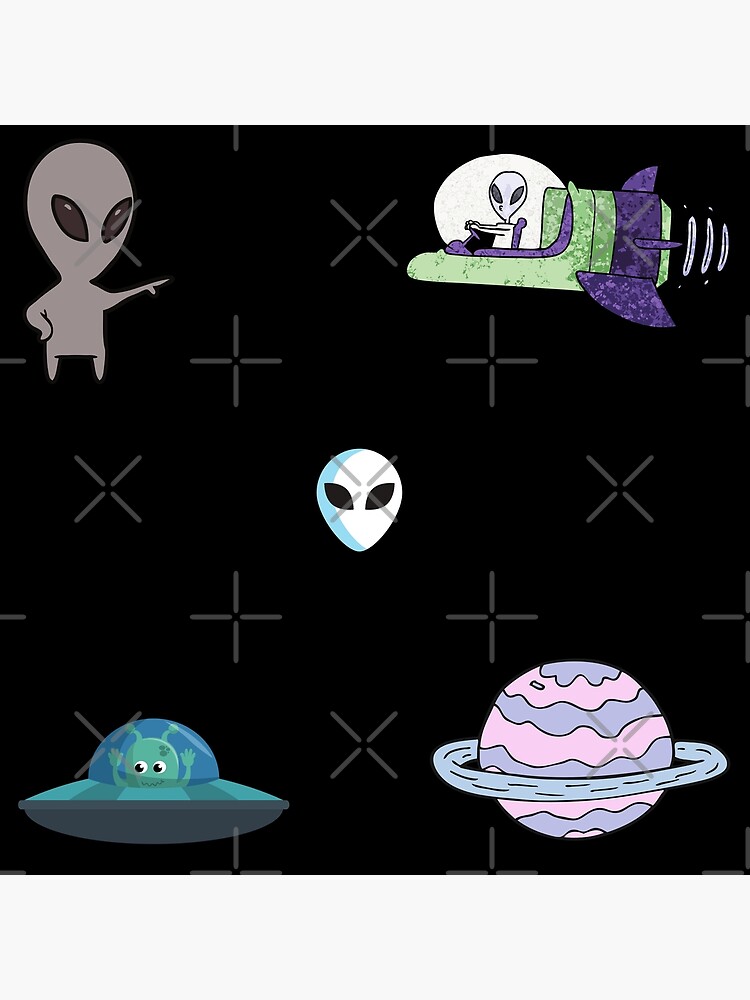 "Five Aliens" Poster for Sale by Designs24U | Redbubble