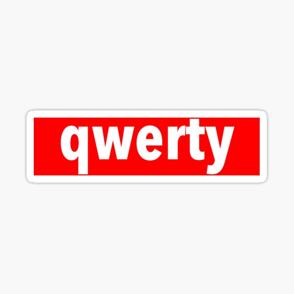 Qwerty Keyboard Stickers | Redbubble