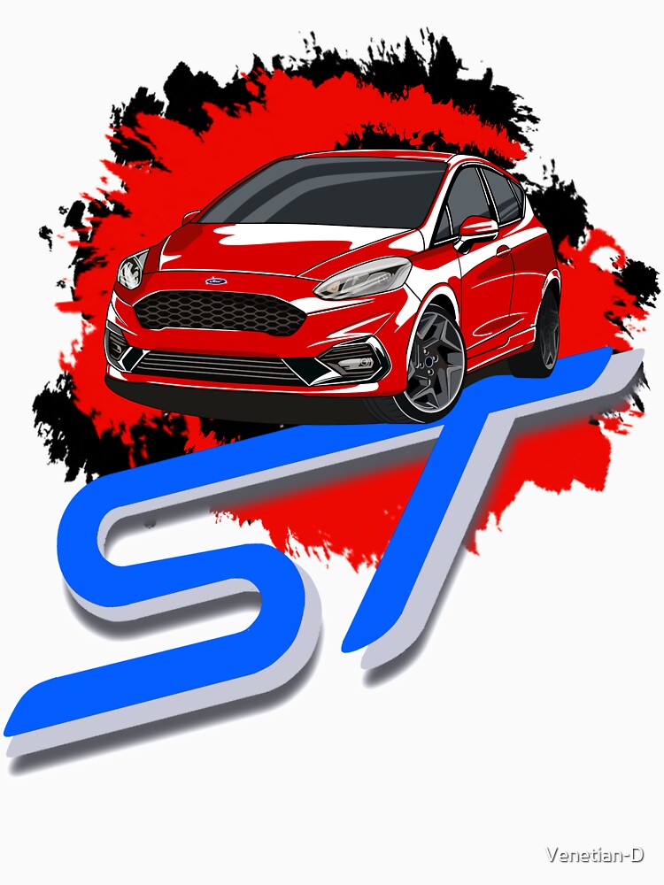 "Ford Fiesta st" T-shirt for Sale by Venetian-D | Redbubble | ford t ...