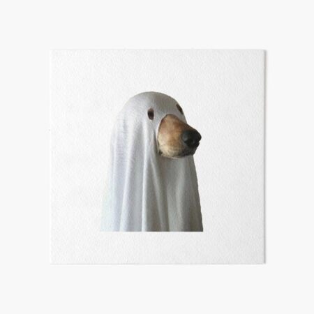 "Ghost Dog Meme" Art Board Print for Sale by sketchytaiyaki | Redbubble