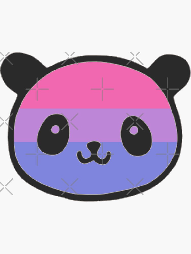 "Pride Panda - Bi" Sticker for Sale by CoraBee | Redbubble