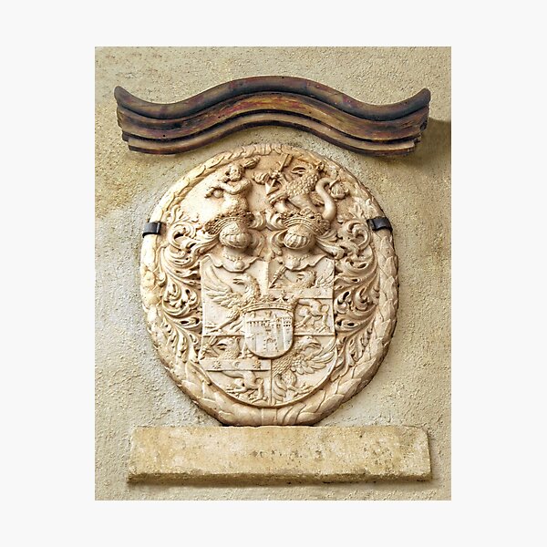 Lámina fotográfica «Escudo de armas de la familia Genetti» de ...