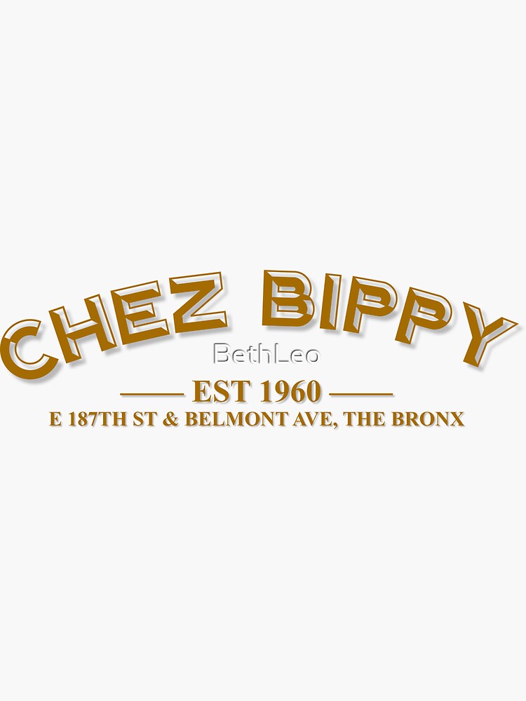 "Chez Bippy " Sticker for Sale by BethLeo | Redbubble