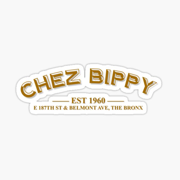 "Chez Bippy " Sticker for Sale by BethLeo | Redbubble