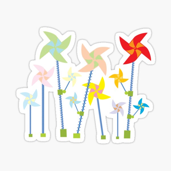 "pinwheel" Sticker by dai-dai | Redbubble