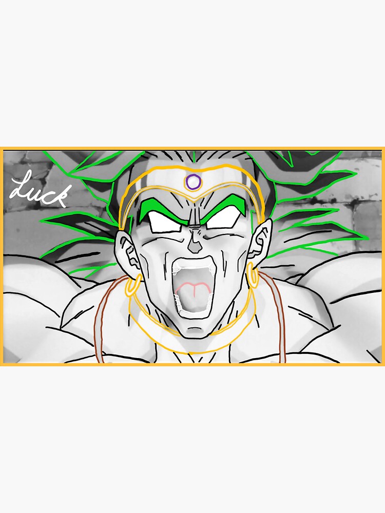"Lssj Broly Artsy" Sticker by Dimitrious | Redbubble