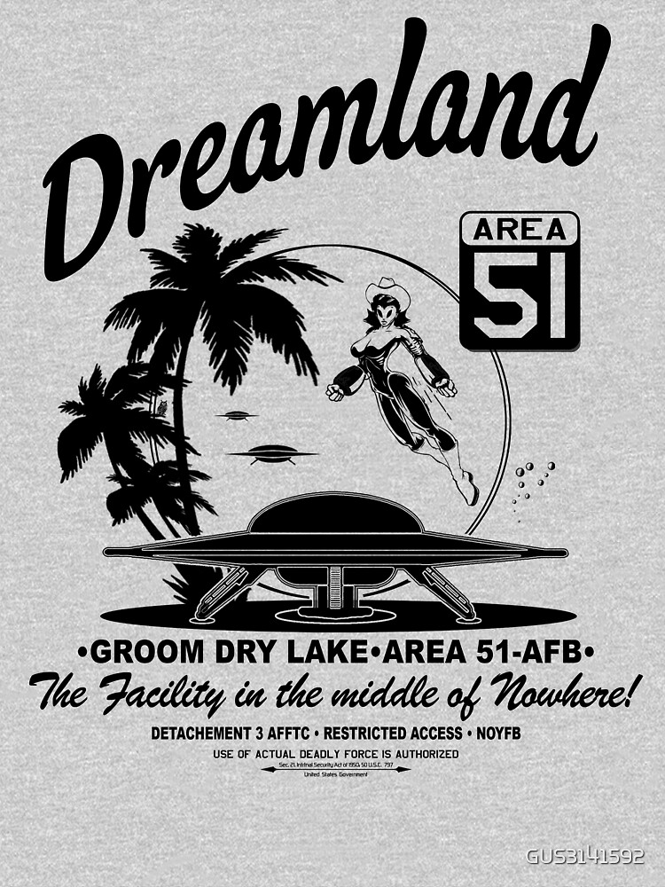 "Dreamland Area 51" T-shirt for Sale by GUS3141592 | Redbubble | area ...
