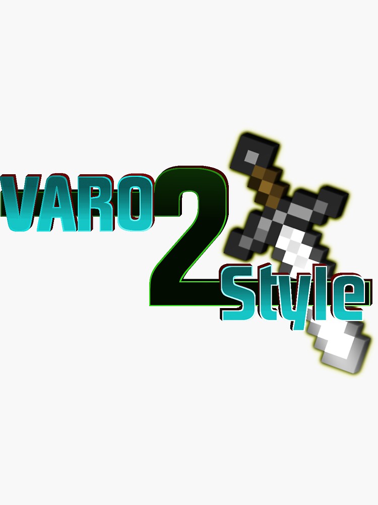 "Minecraft VARO Style 2 Logo" Sticker by DoYmN | Redbubble