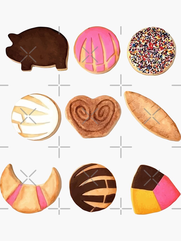 "Pan Dulce" Sticker for Sale by mochachip | Redbubble