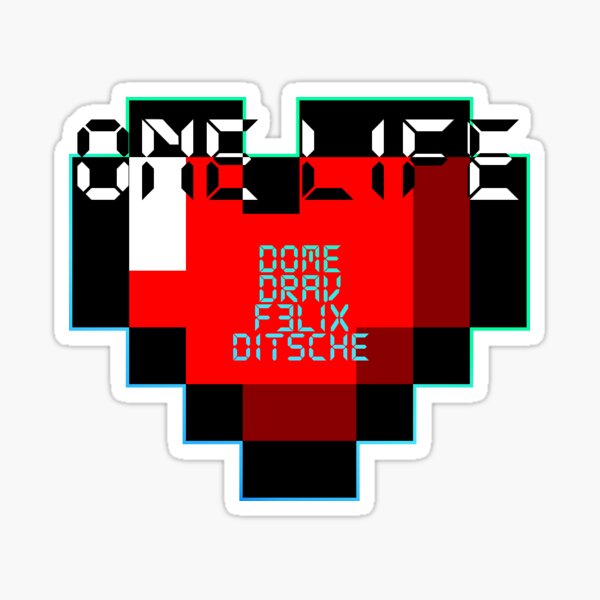 "2. Minecraft One Life logo" Sticker for Sale by DoYmN | Redbubble