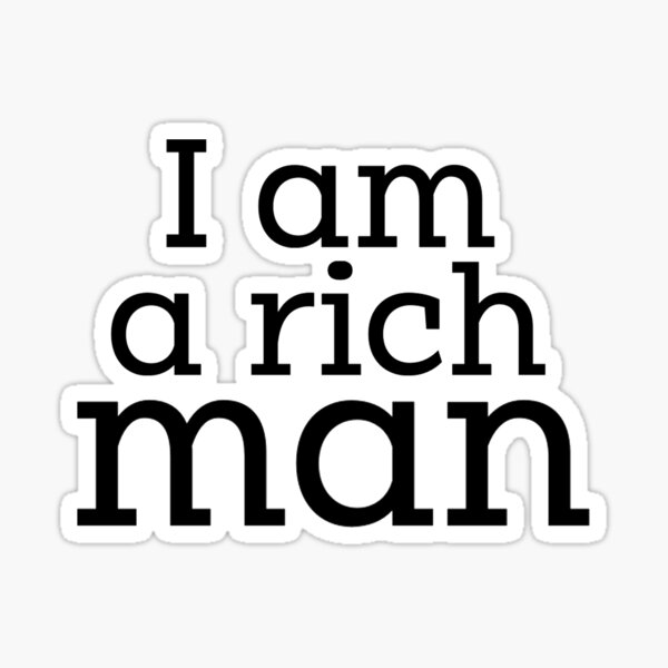 "CHER - I am a rich man" Sticker by baranskini | Redbubble