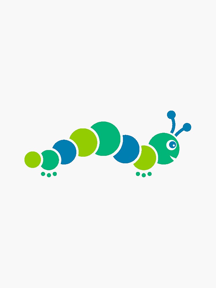 "Karl the Caterpillar" Sticker by tiaunamarie | Redbubble