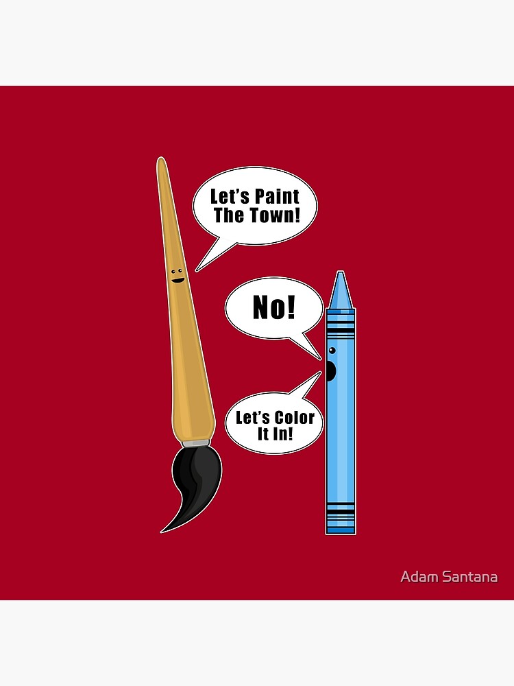 "Lets Paint The Town! - Red" Throw Pillow by Adamzworld | Redbubble