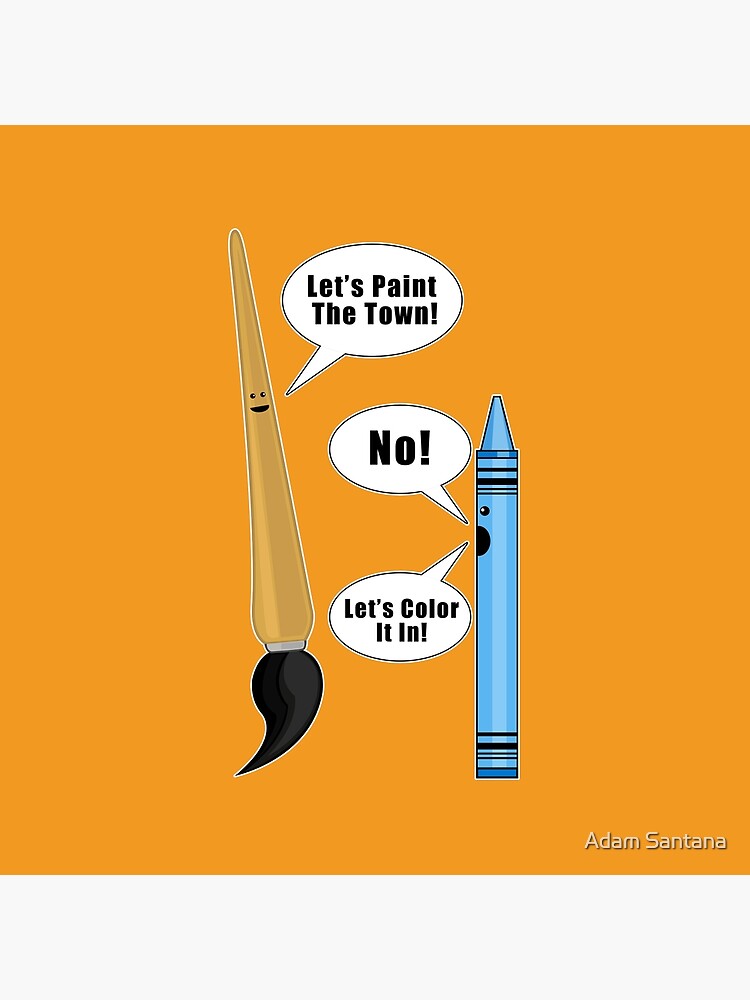 "Lets Paint The Town! - Orange" Throw Pillow by Adamzworld | Redbubble