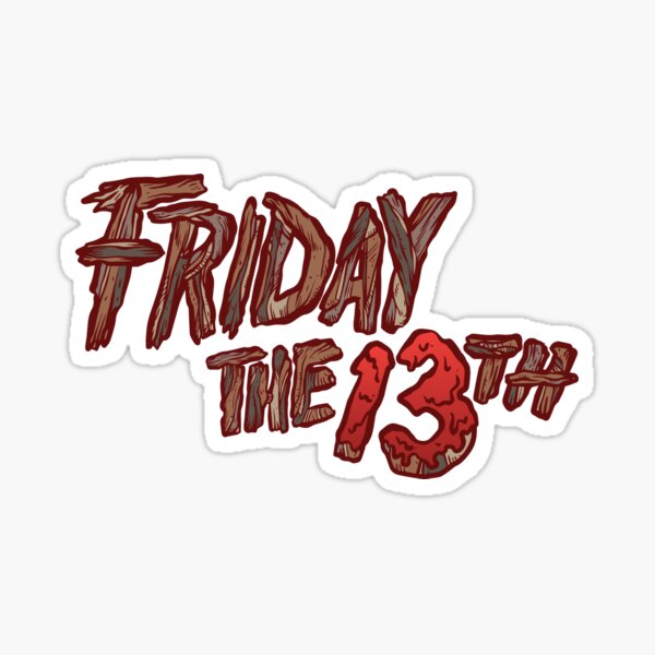 "Friday the 13th" Sticker for Sale by BaddestShirt | Redbubble